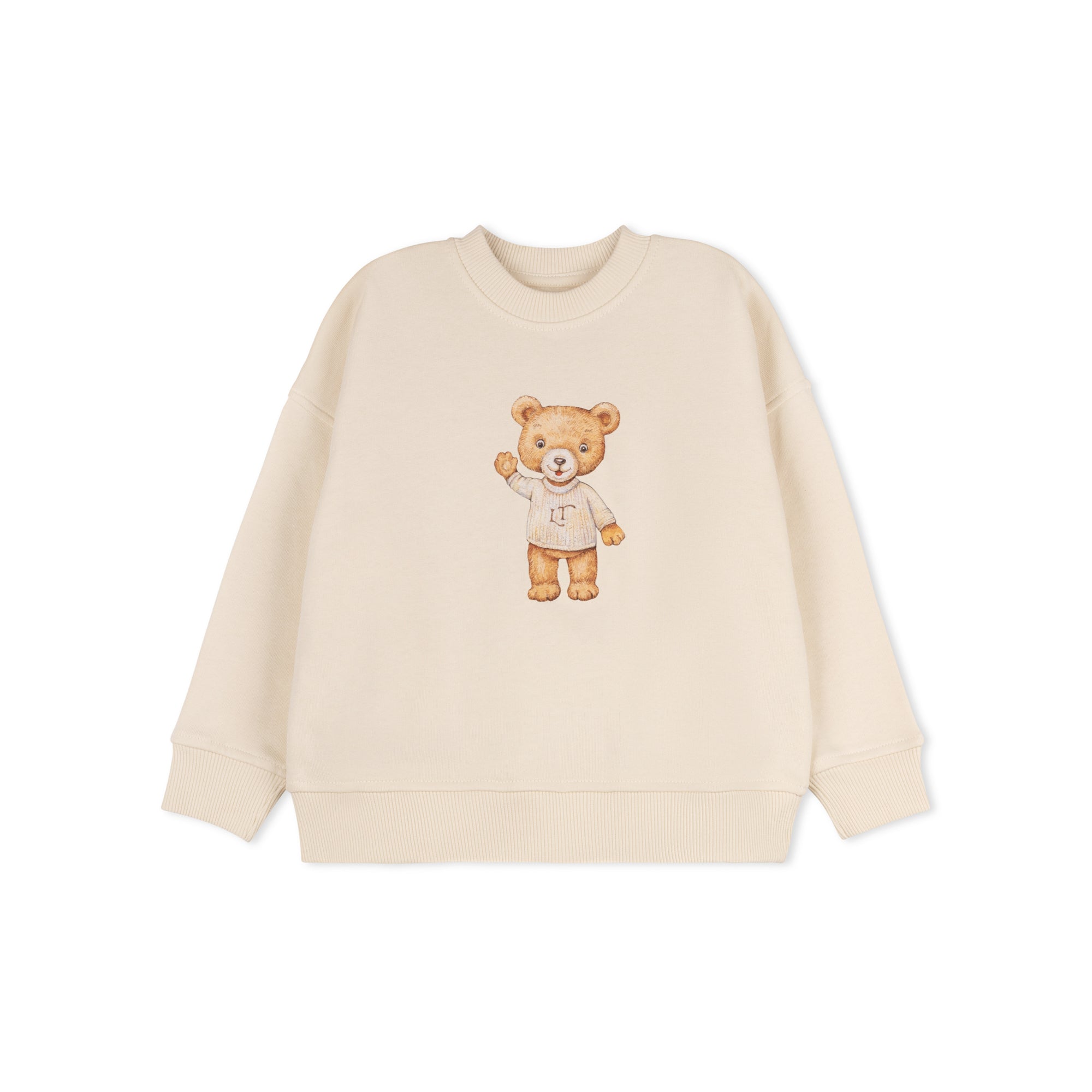 Lil Teddy Oversized Classic Pullover Beige