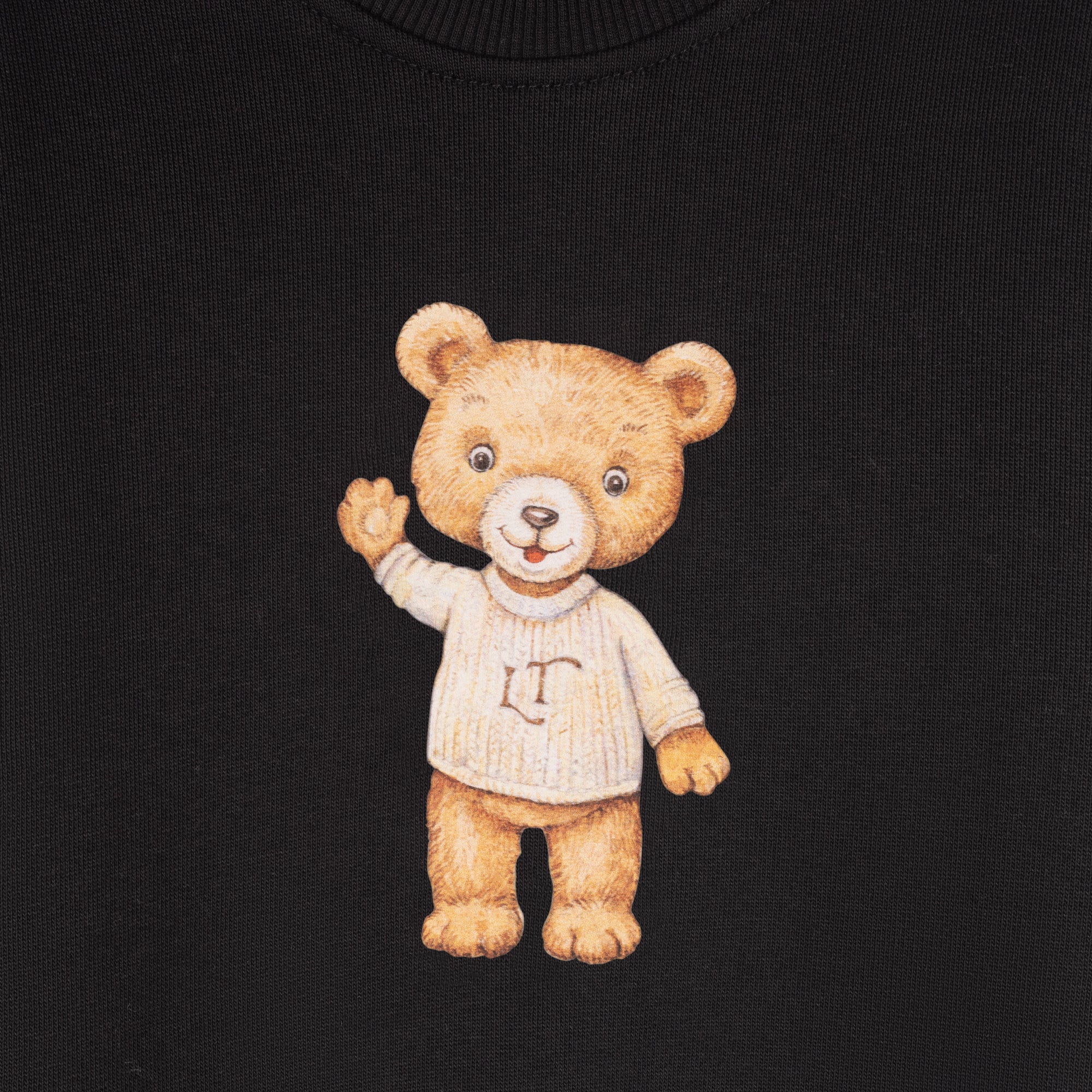 Lil Teddy Oversized Classic Pullover Black